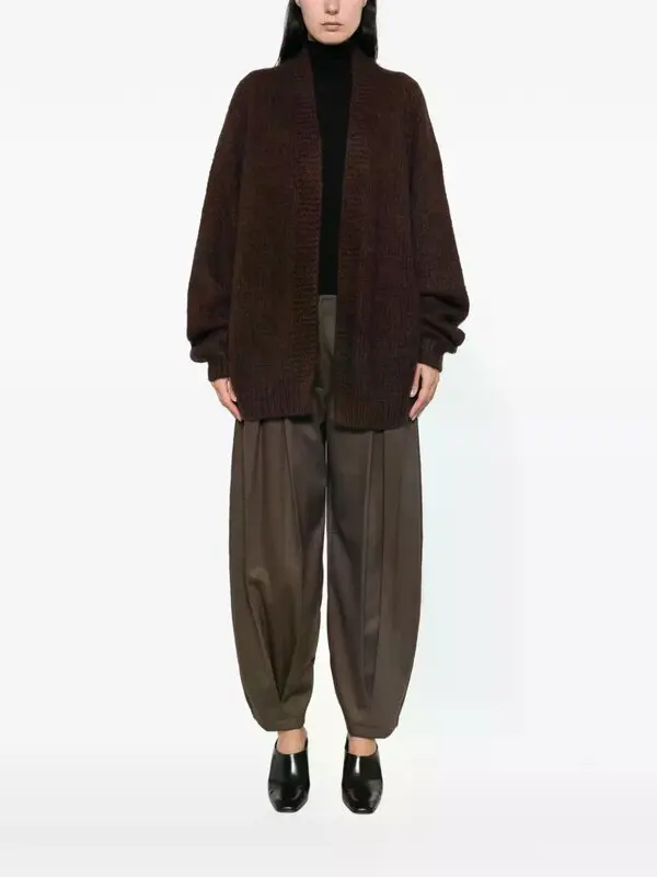 Frenckenberger Chunky Knit Cardigan - Brown