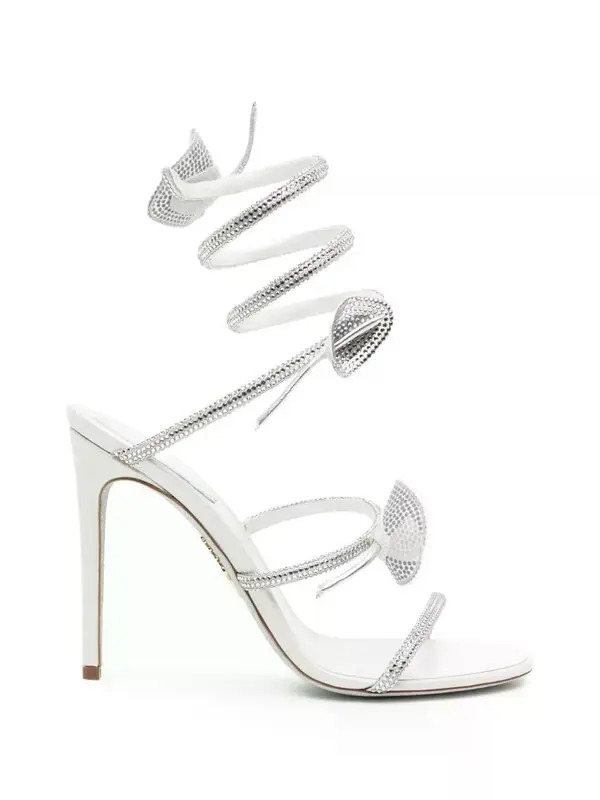 Rene Caovilla 110mm Calliope Sandals - Neutrals
