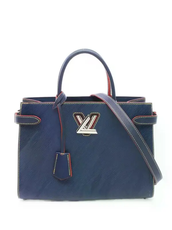 LOUIS VUITTON 2018 Twist Tote Epi Tote Bag - Blue