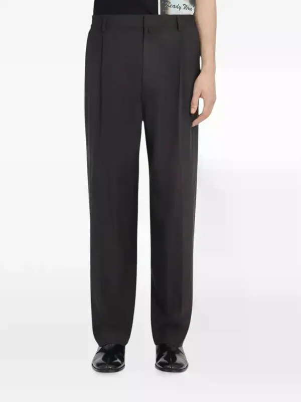 MAISON MARGIELA Wool Shirting Trousers - Grey