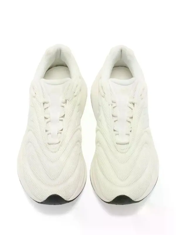 NEW BALANCE Lace-up Round Toe Chunky Rubber Sole Sneakers - White