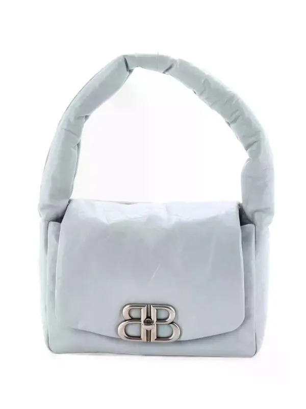 Balenciaga Padded Leather Shoulder Bag - Blue