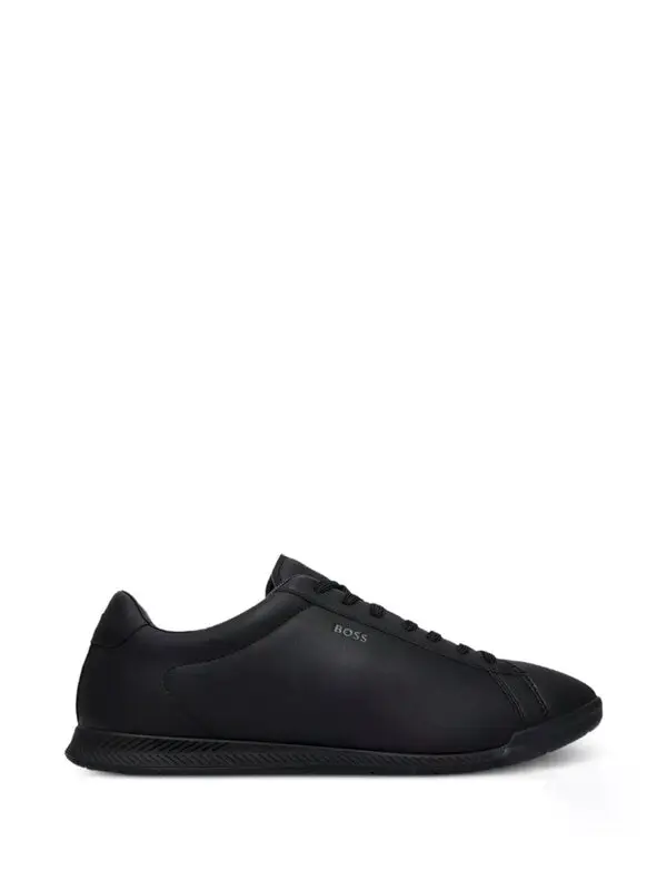 BOSS Logo Print Sneakers - Black