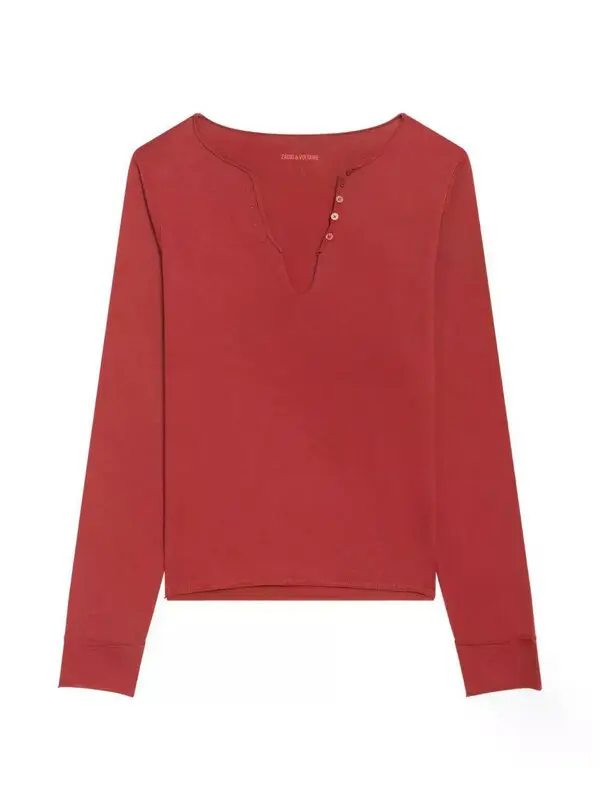 Zadig&Voltaire Strass-embellished Long-sleeve T-shirt - Red