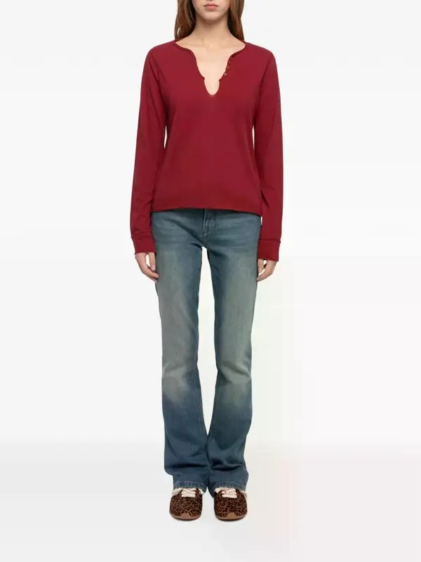 Zadig&Voltaire Strass-embellished Long-sleeve T-shirt
