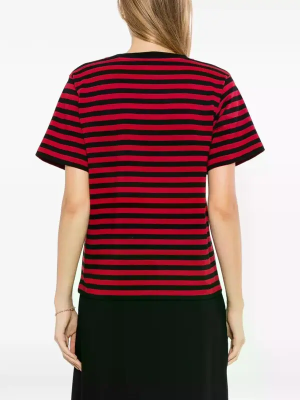 AGNES B. Striped Cotton T-shirt