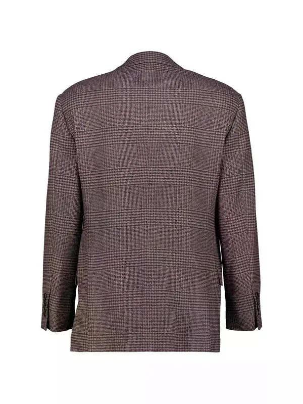 Brunello Cucinelli Prince Of Wales Check Wool Blazer