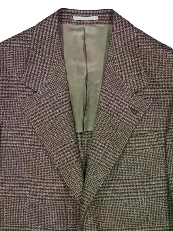 Brunello Cucinelli Prince Of Wales Check Wool Blazer
