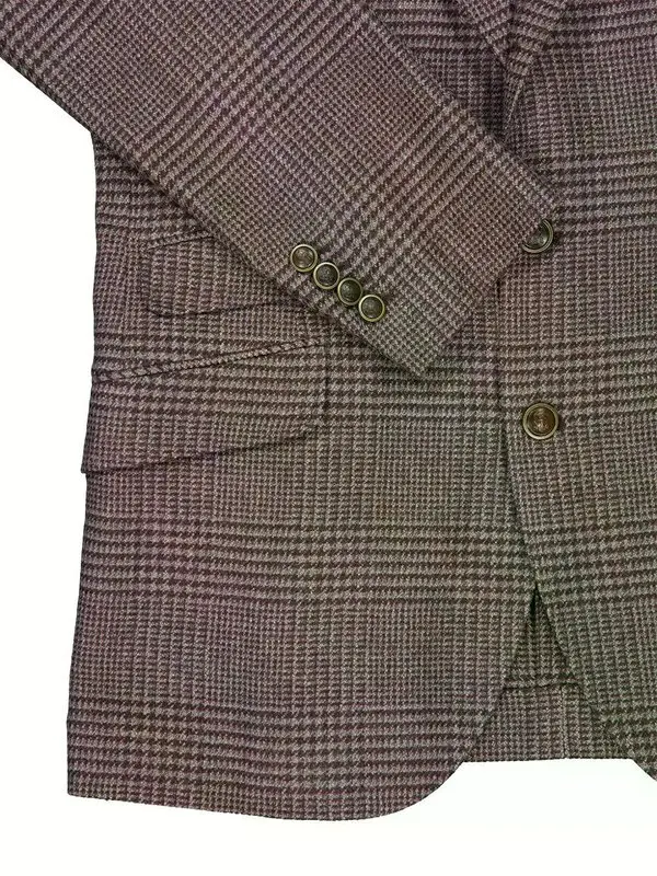 Brunello Cucinelli Prince Of Wales Check Wool Blazer
