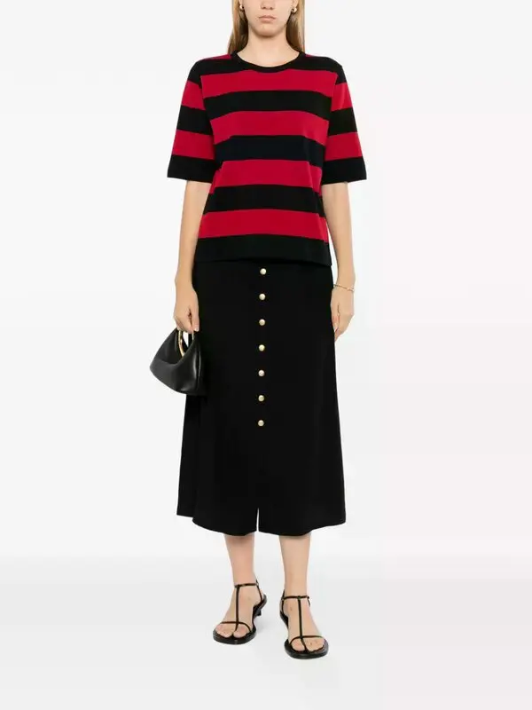 AGNES B. Flared Snap Skirt
