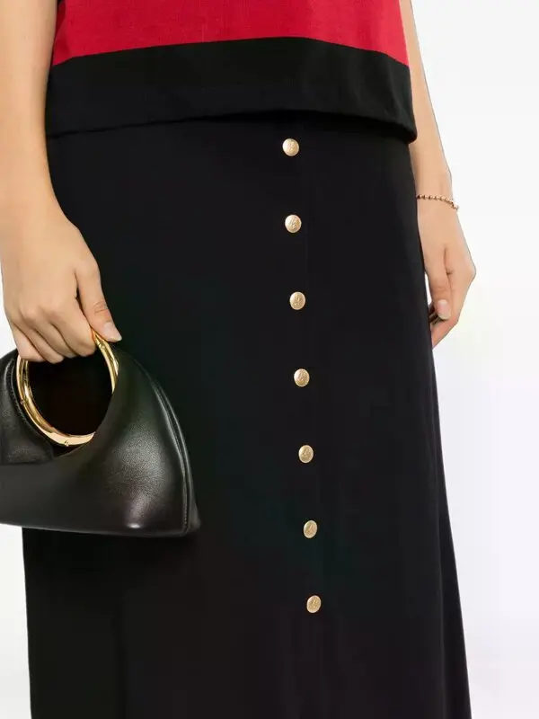 AGNES B. Flared Snap Skirt