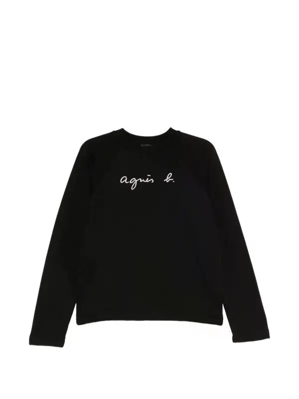 AGNES B. Logo Print Sweater