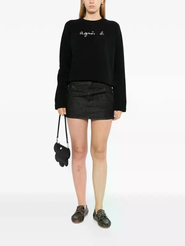 AGNES B. Logo Print Sweater