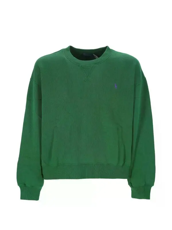 Polo Ralph Lauren Embroidered Logo V-insert Sweater - Green
