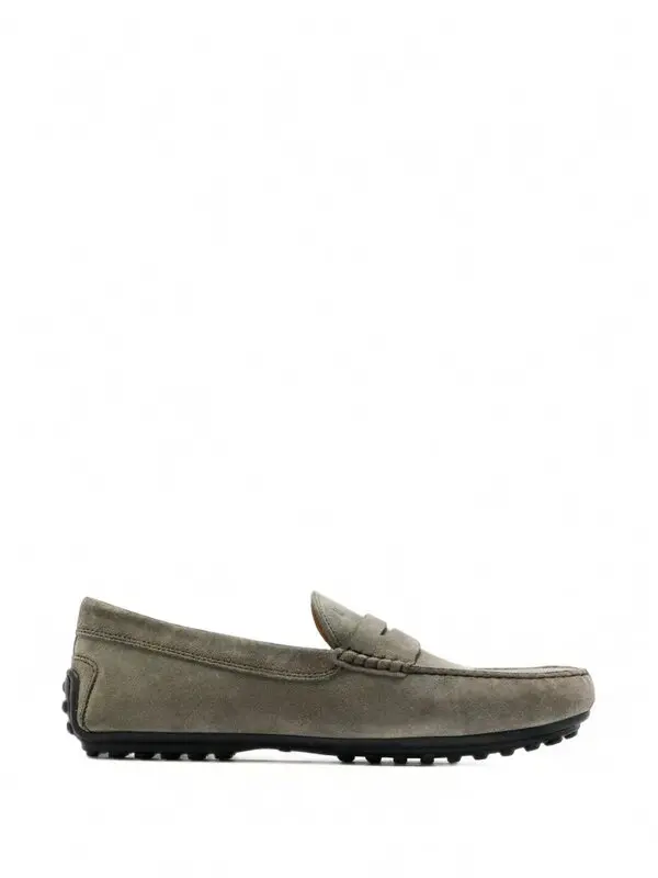 TOD'S Gommino Suede Loafers - Grey