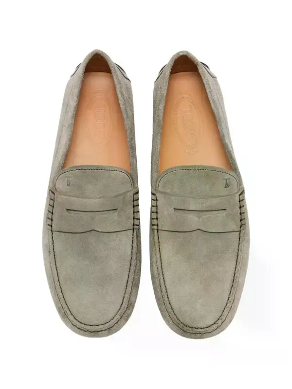 TOD'S Gommino Suede Loafers - Grey