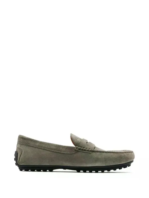 TOD'S Gommino Suede Loafers - Grey