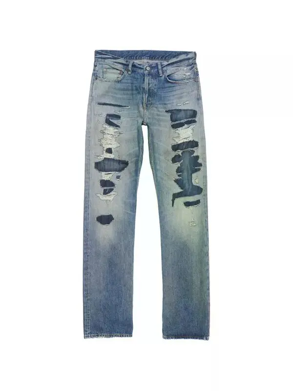 Acne Studios Mended Denim Jeans - Blue