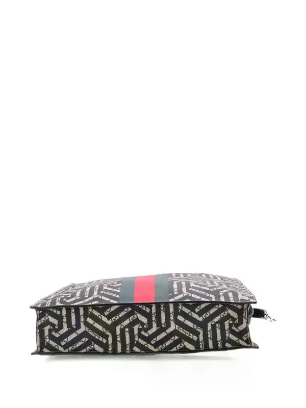 Gucci Convertible Soft Open Caleido Gg Coated Canvas Tote Bag