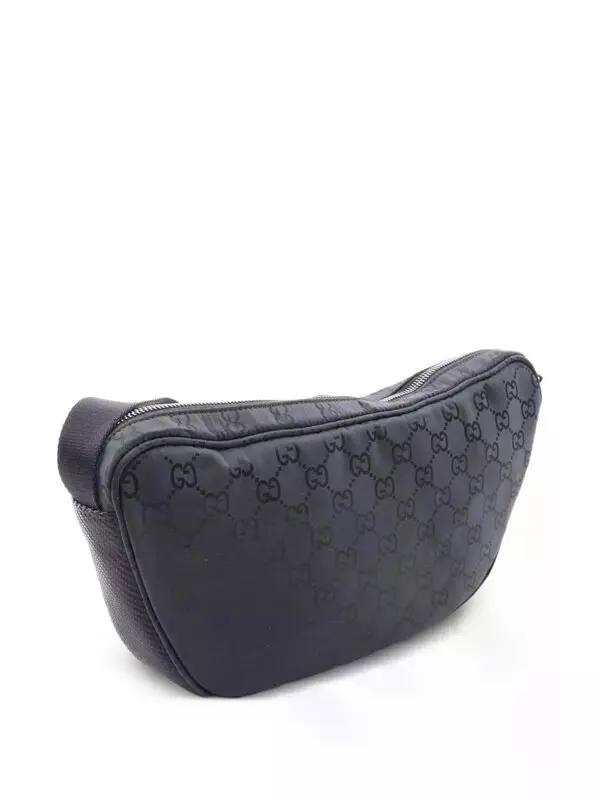 Gucci Gg Nylon Shoulder Bag - Black