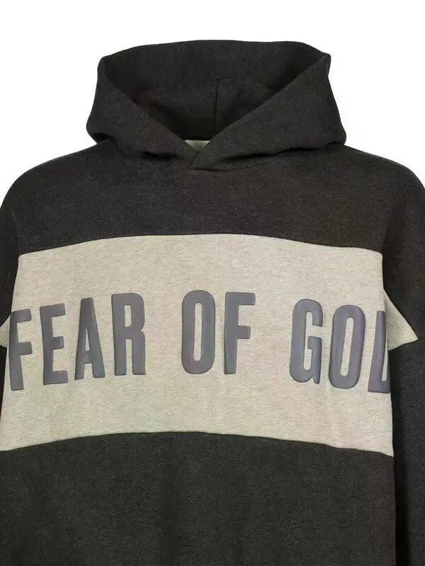 ESSENTIALS Cropped Panelled Hoodie