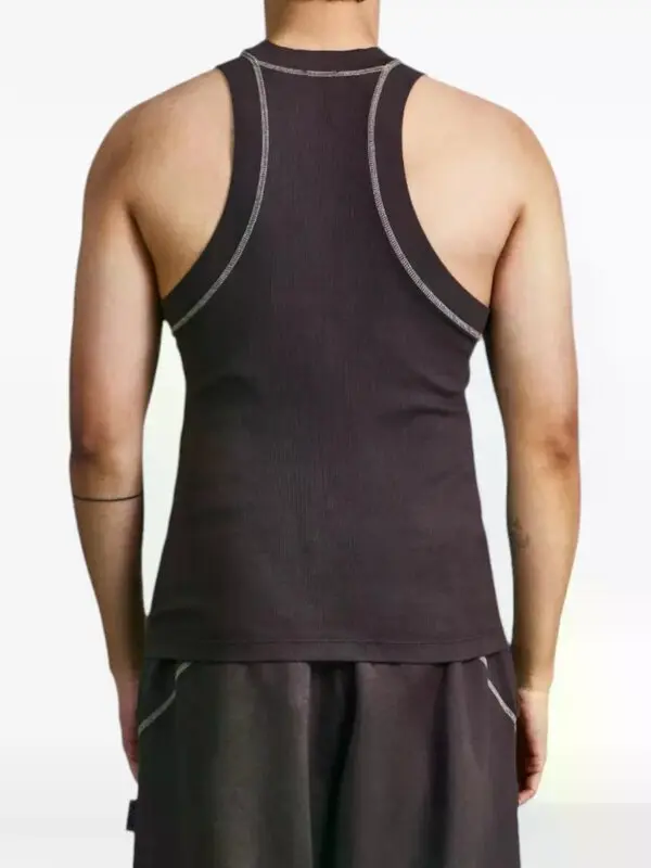 SAUL NASH Ribbed Contrast-stitch Vest