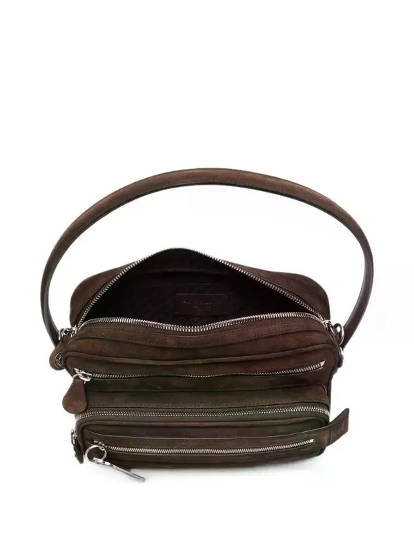 Acne Studios Multi-zip Suede Shoulder Bag
