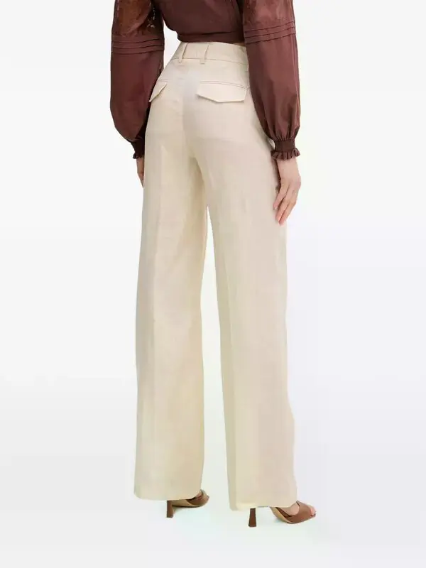 SILVIAN HEACH Pressed-crease Wide-leg Trousers