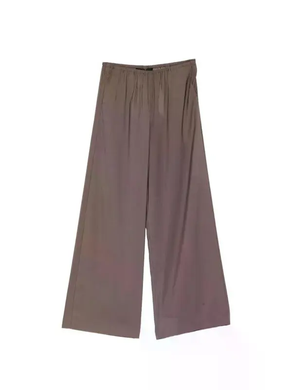 Cynthia Rowley Elasticated Wide-leg Trousers - Brown