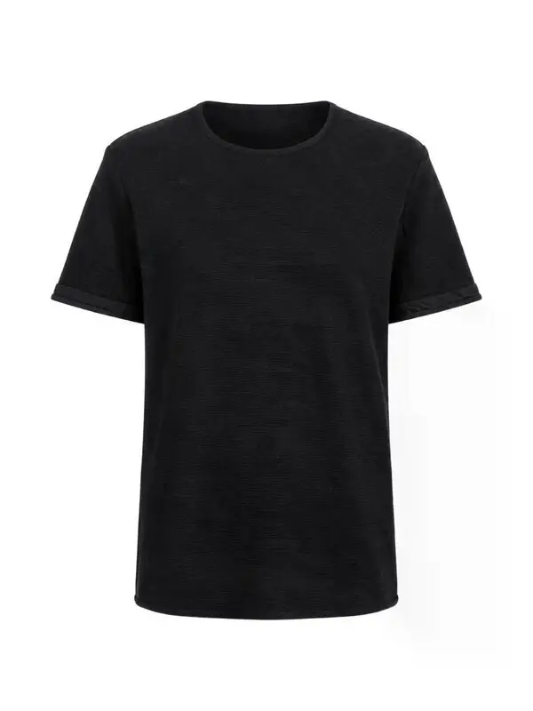 HANNES ROETHER Terry-texture T-shirt - Black
