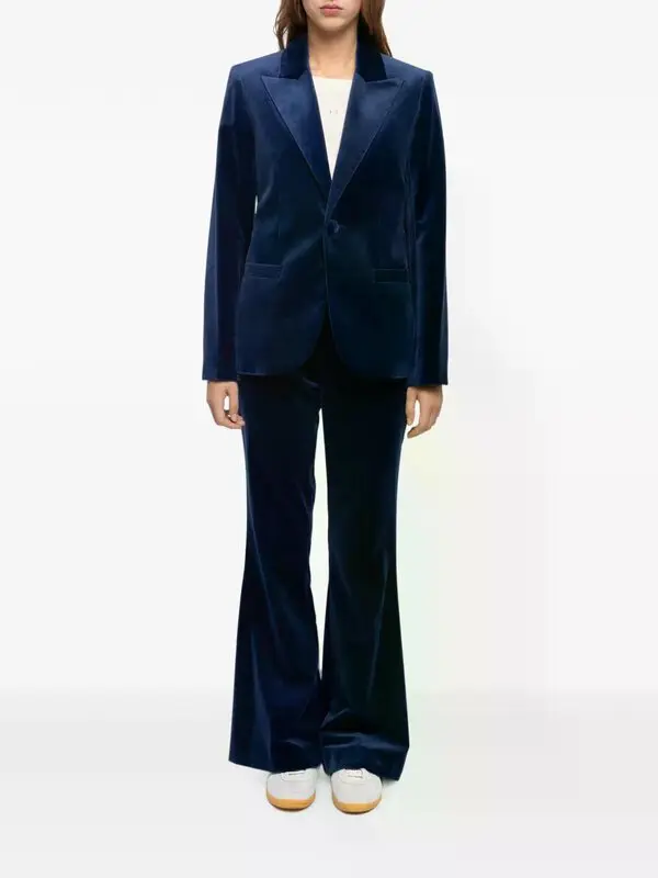 Zadig&Voltaire Velvet Single-breasted Blazer - Blue