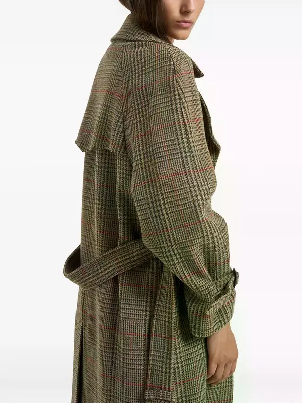 GOLDEN GOOSE Check-pattern Double-breasted Coat