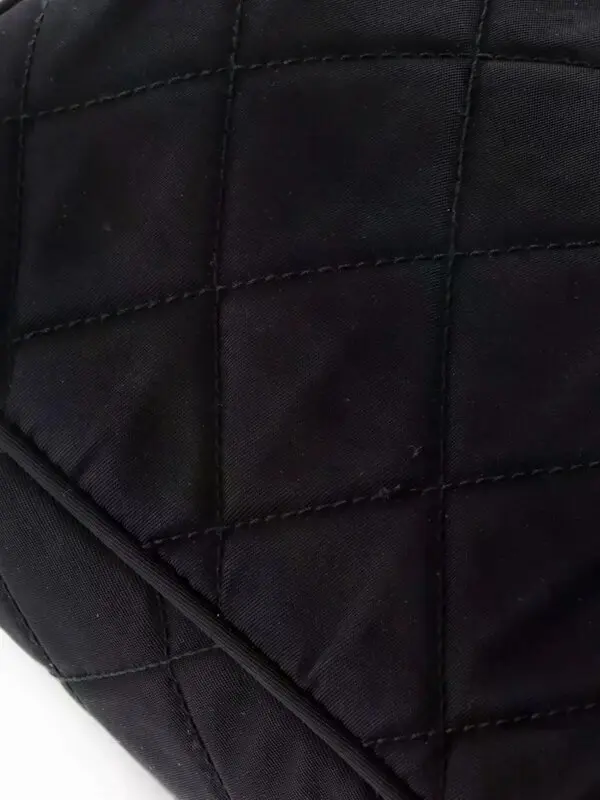 Prada Quilted Tessuto Mini Hobo Bag