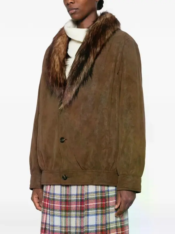 MAISON MARGIELA Faux-fur Collar Jacket