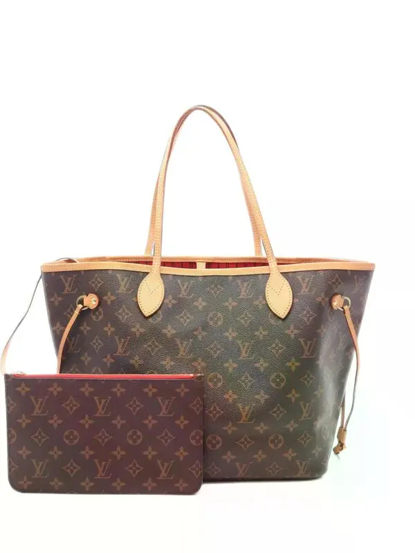 LOUIS VUITTON 2010s Mm Monogram Neverfull Tote Bag - Brown