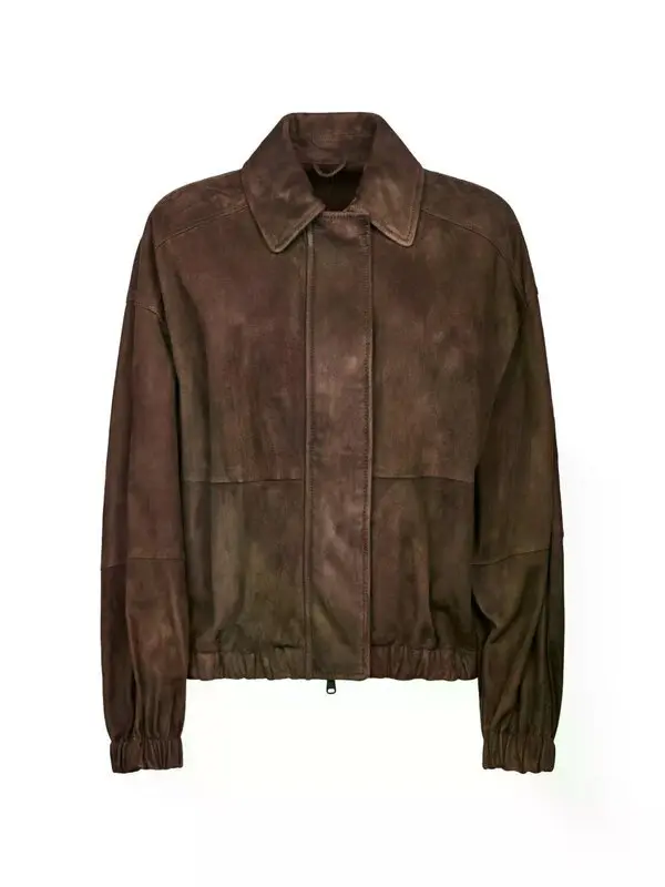 Brunello Cucinelli Suede Jacket - Brown