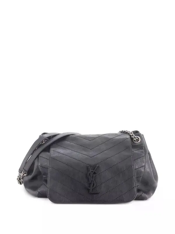 Saint Laurent Nolita Satchel Matelasse Chevron Leather Shoulder Bag