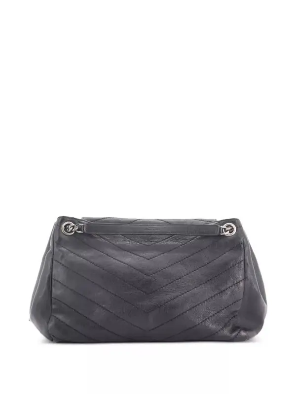 Saint Laurent Nolita Satchel Matelasse Chevron Leather Shoulder Bag