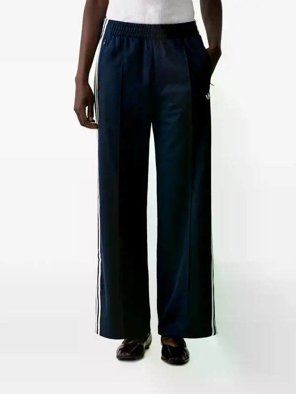 Adidas Lace-overlay Side-stripe Track Pants - Blue