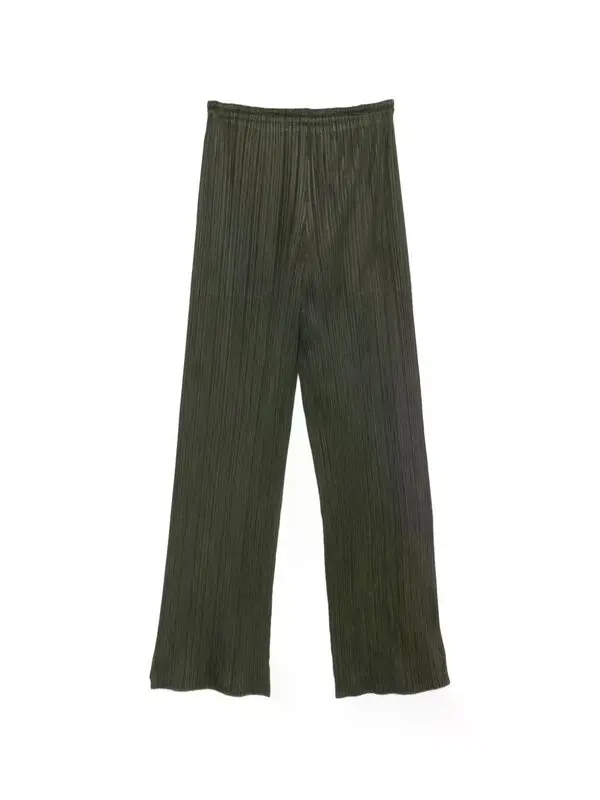 Issey Miyake 2000s Plissé-effect Trousers