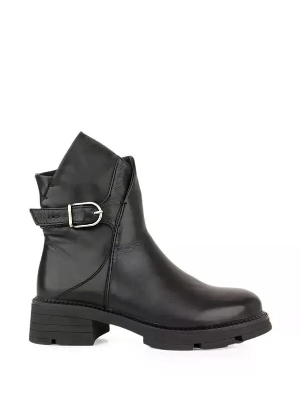 LINDA BAUMANN Buckled Zip-fastening Ankle Boots