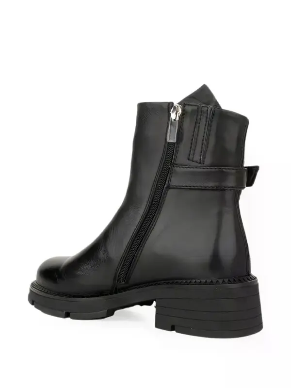 LINDA BAUMANN Buckled Zip-fastening Ankle Boots