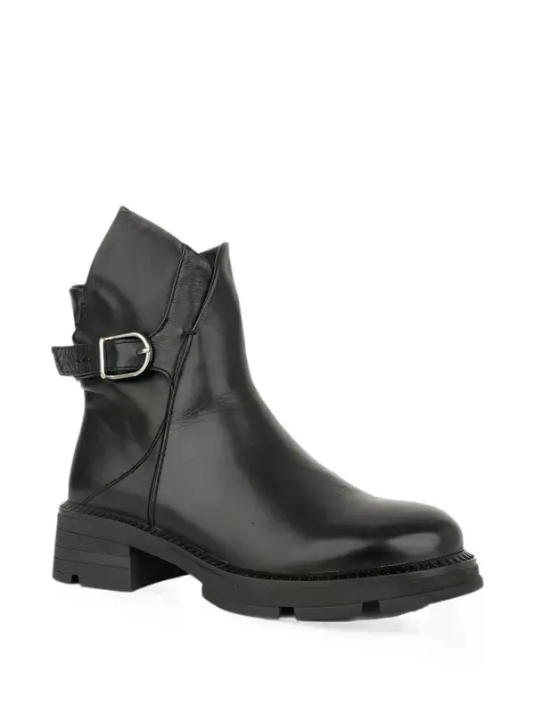LINDA BAUMANN Buckled Zip-fastening Ankle Boots