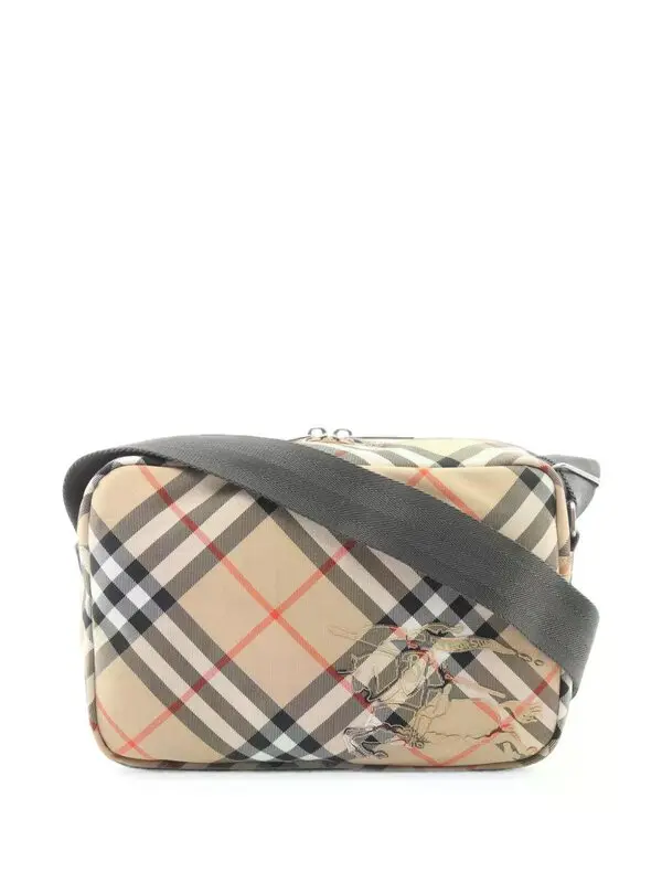 Burberry 2020s Vintage-check Cross Body Bag - Neutrals