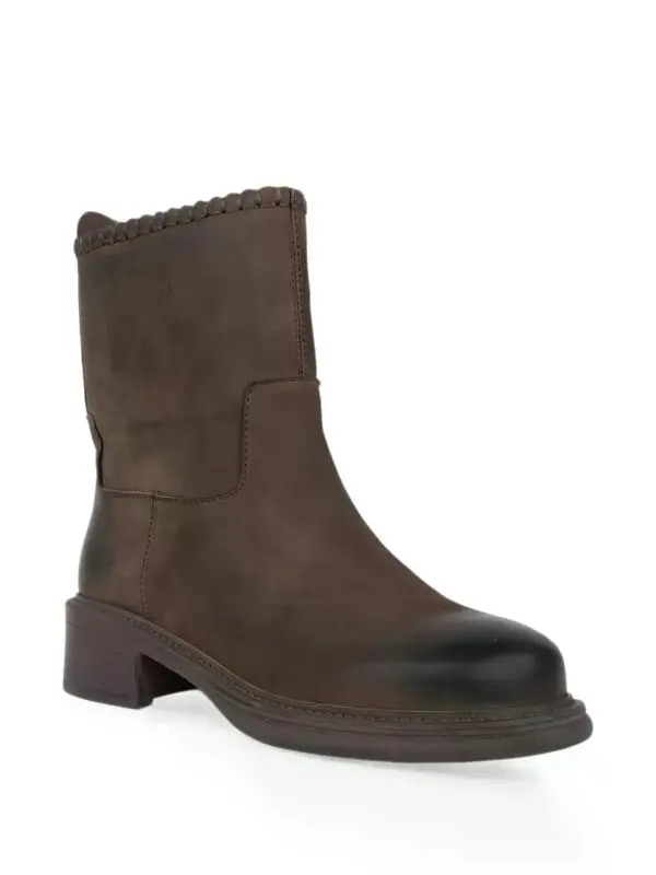 LINDA BAUMANN Burnished Whipstitch Trim Boots