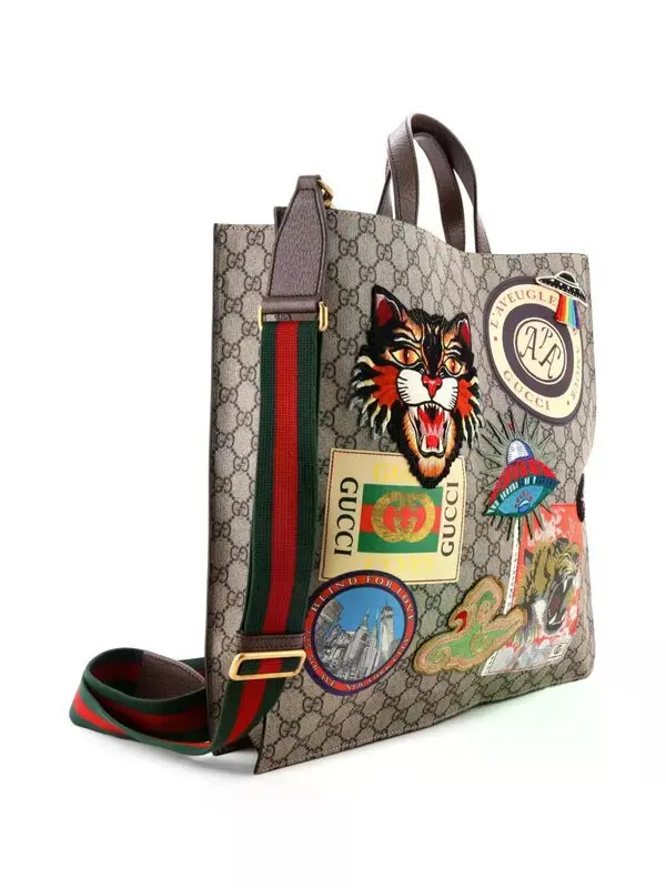 Gucci Soft Open Gg Tote Bag - Brown
