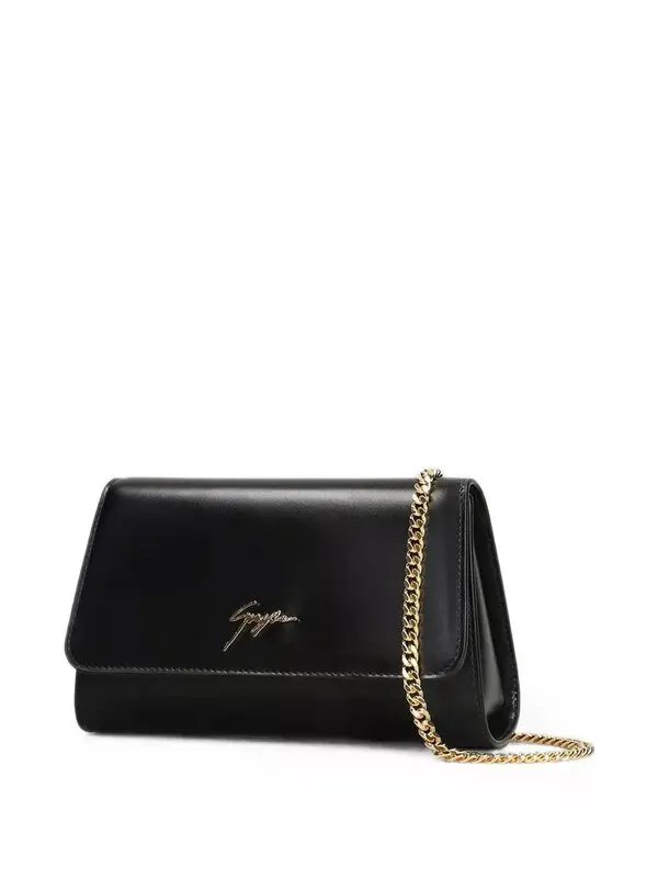 GIUSEPPE ZANOTTI Logo-plaque Chain-strap Leather Clutch Bag