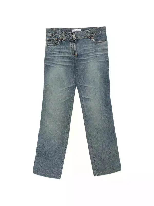 Dolce & Gabbana Cotton Denim Jeans With Side Stripe Detail