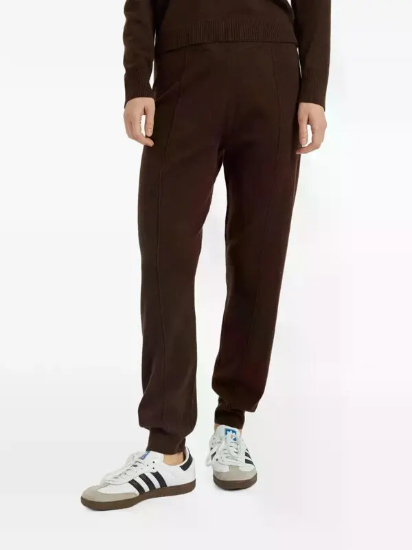 Chinti & Parker Seam Detail Cuffed Track Pants - Brown