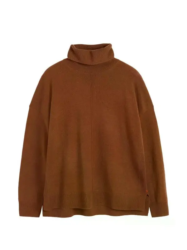Chinti & Parker Roll-neck Slouchy Sweater - Brown